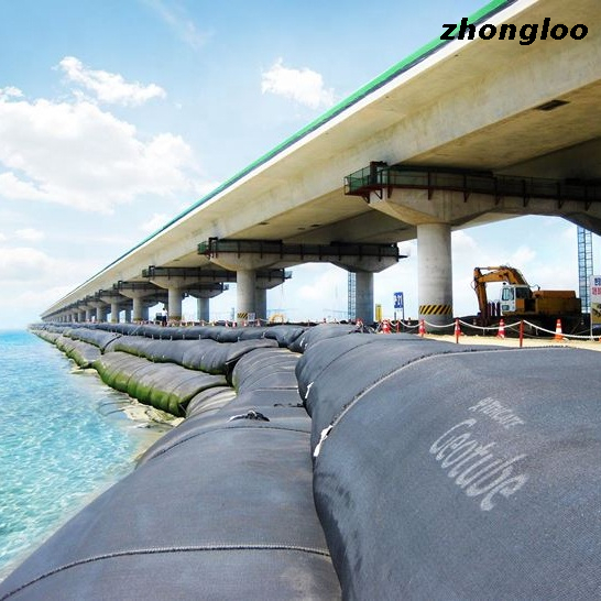 Geotextile Tube Geotube for Breakwater / Seawall / Dam / Flood Erosion Control - Anhui Zhonglu ...